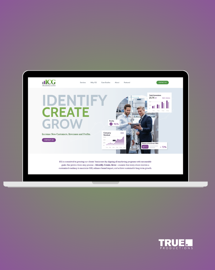New Website: ICG Marketing Refresh - True Productions Agency